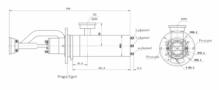 Elt Microwave Rotary Joint - Reliable Four Channel Solution