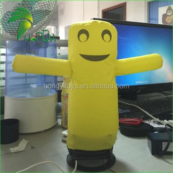 Inflatable Mini Yellow Air Dancer,Small Sky Dancer Connecting With Usb ...