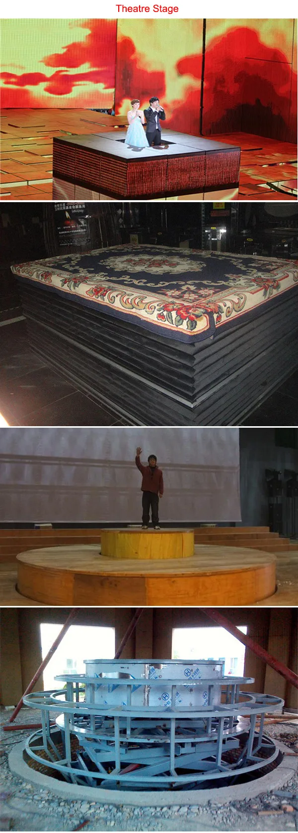 Outdoor Performance Stage / Revolving Hydraulic Scissor Lift Stage ...