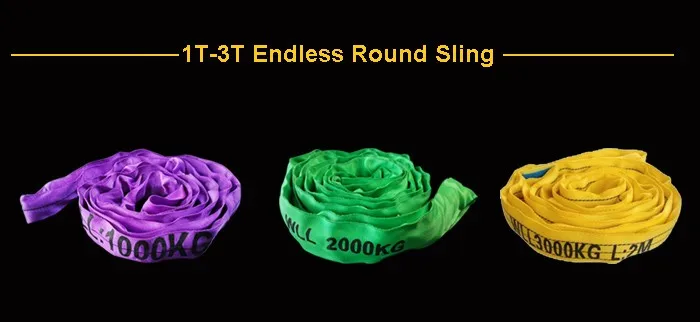 Color Code Lifting Straps Round Sling Cargo Lifting Nets Assembly - Buy ...