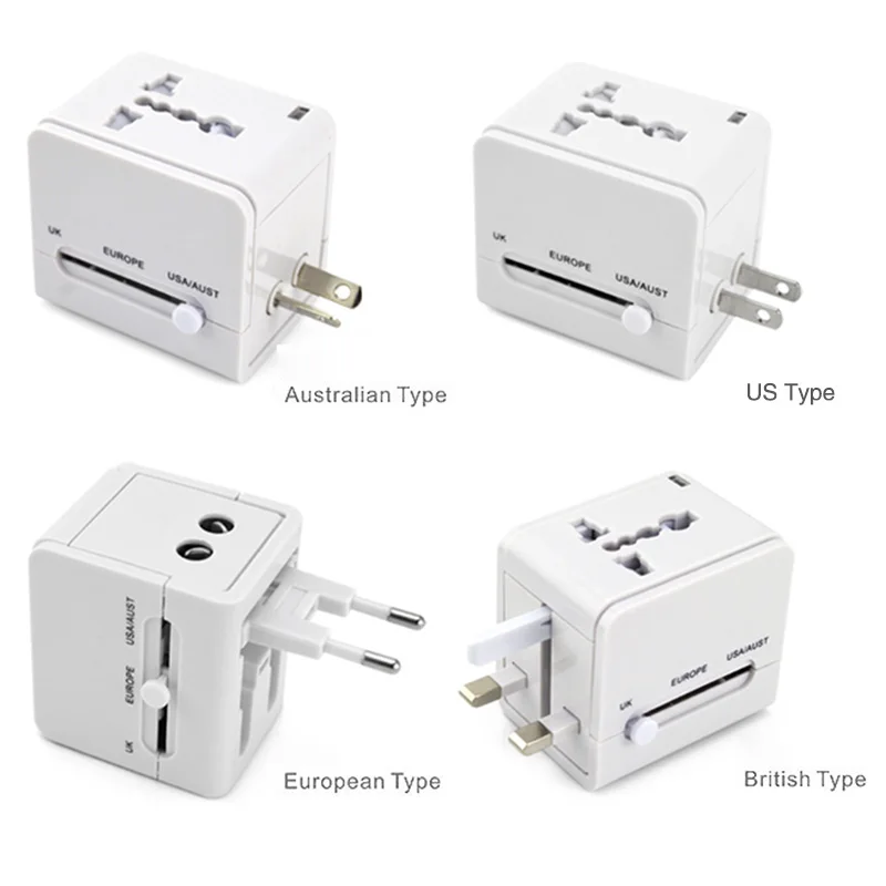 Travel Adapter 110-240v Universal Wall Charger With Usb Ports All In ...