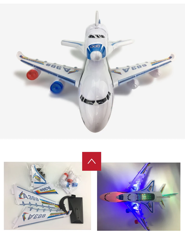 Electric Universal Double-decker Aircraft Model Plane With Colorful 3d ...