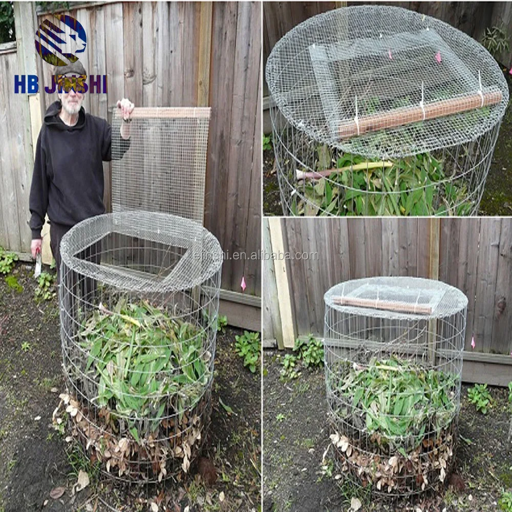 Diy Leaf Compost Bin Made From Wire Mesh - Buy Metal Compost Bins,Wire ...