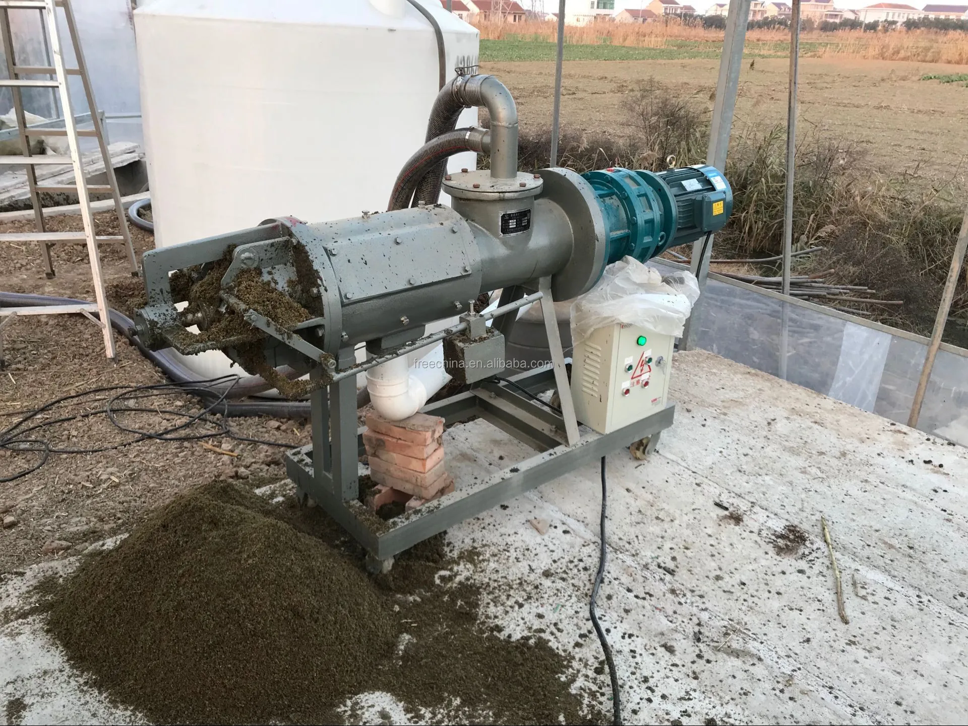 Good Feedback Pig Manure Solid Liquid Separator/screw Press Cow Dung ...