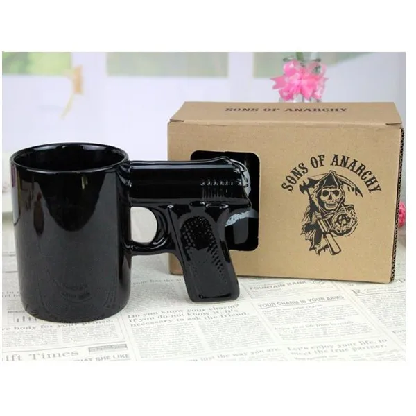 Gun Pistol Shaped Ceramic Tea Coffee Mug Cup - Buy Pistol Mug,Ceramic ...