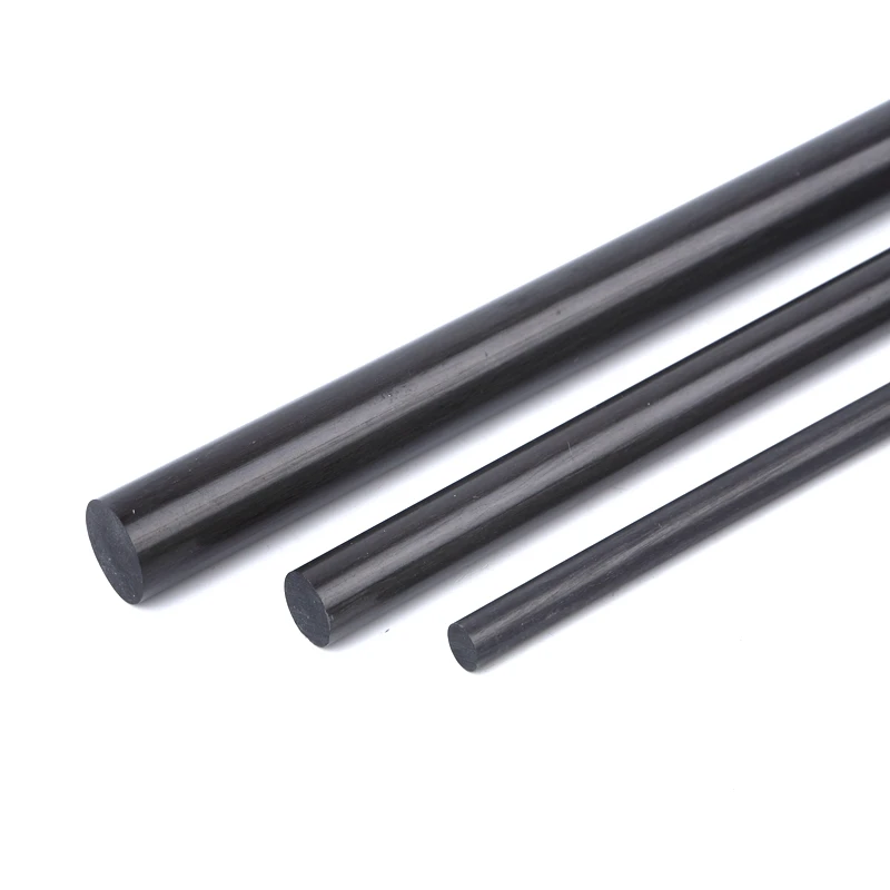 Solid Carbon Fiber Round Rod - High Strength Pultrusion