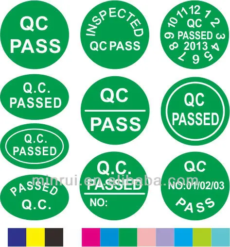 Custom Water Proof Self Adhesive Round Qc/qa Passed Quality Control ...