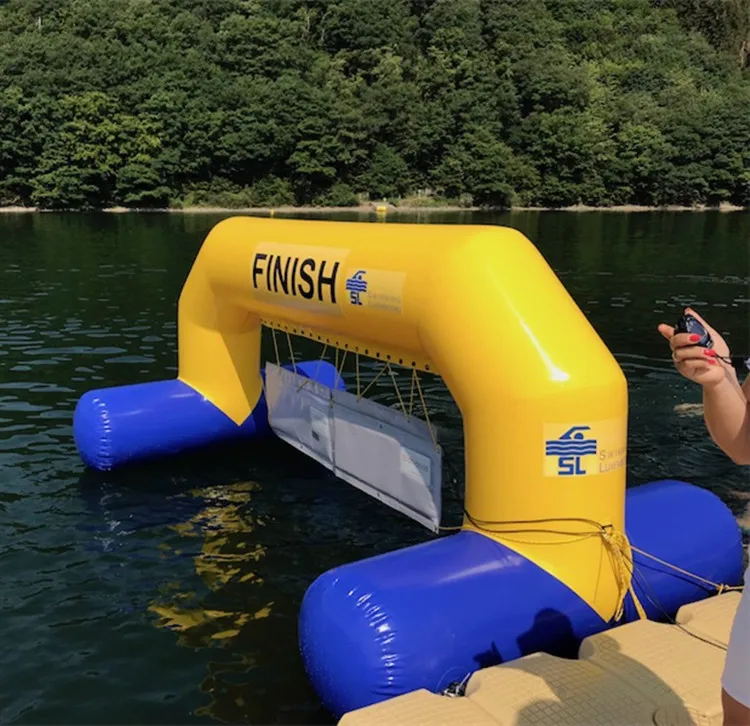 Quality Water Floating Inflatable Arch 6x3meter Air Tight Water Events ...