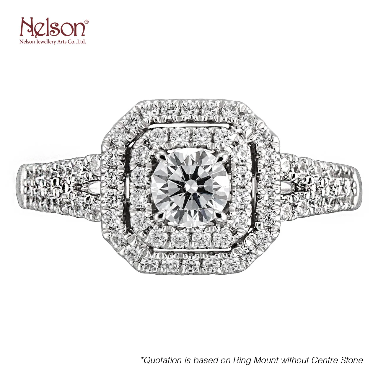 Nelson Jewellery 18k White Gold Anniversary Diamond Ring Micro Tiger ...