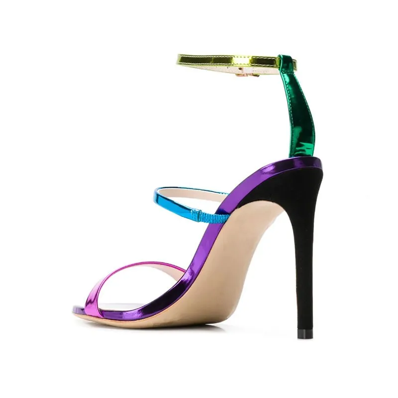 Handmade Colorful Sexy High Pencil Heel Sandal Shoes - Buy Pencil Heel ...