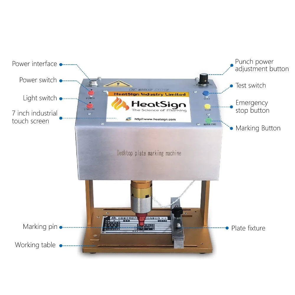 Portable Industrial Name Tag Printing Steel Plate Dot Printer Sheet ...