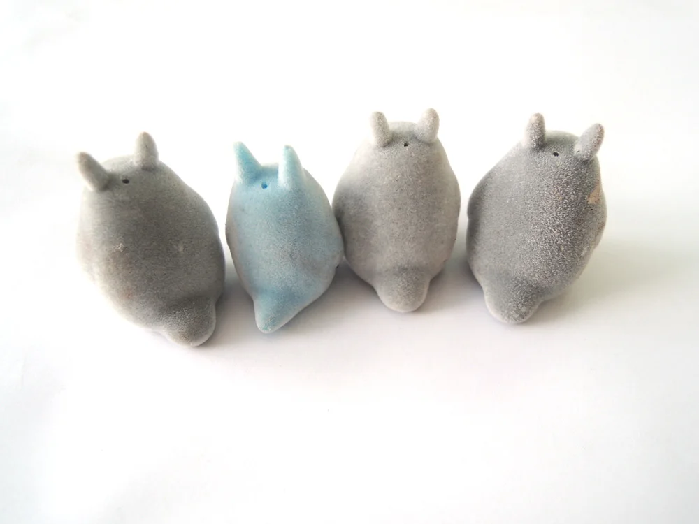 Plastic Toy PVC 3D Flocked Figurine for Promotional Gift