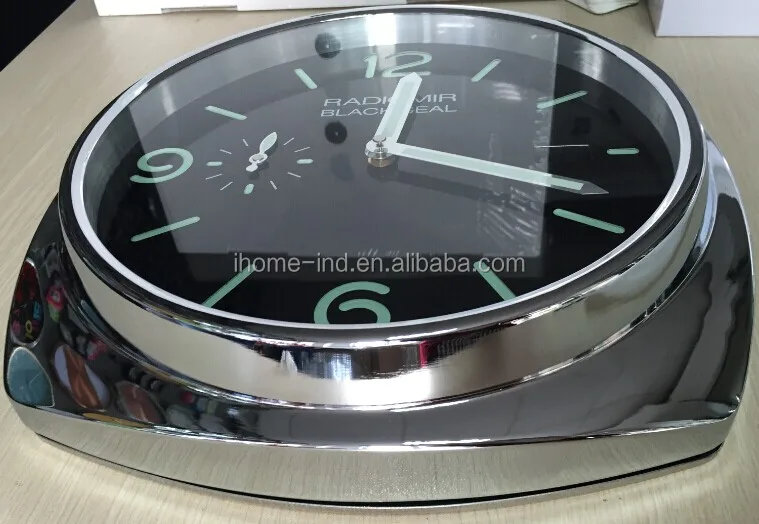 Luxury Metal Wall Clock Watch Shape Wall Clock Quartz Analog Living ...