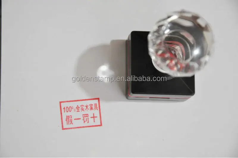 Acrylic Crystal Handle Flash Stamp&self Inking Stamp - Buy Crystal ...