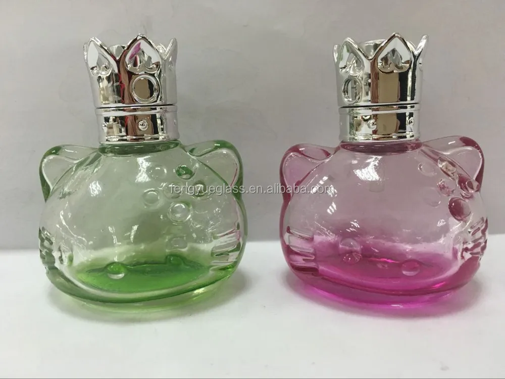 50ml Cat Shape Empty Glass Perfume Bottle With Uv Plastic Cap - Buy Cat ...