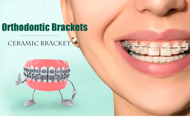 Denrum Orthodontic Mesh Base Ceramic Edgewise Roth Mbt Brackets With ...
