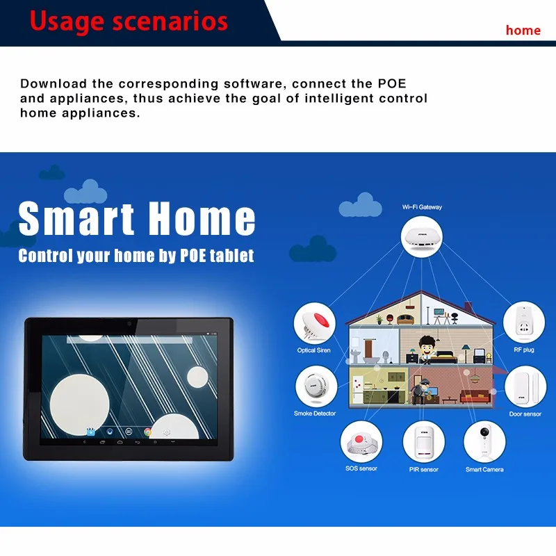 10" Wall Mounted POE Tablet for Android Adults - Free Games