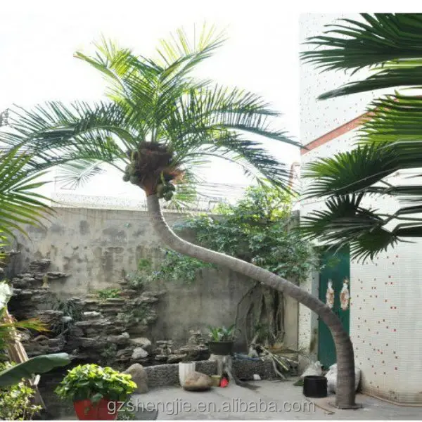 Large Outdoor Artificial Fiberglass Coconut Trees For Landscaping - Buy ...