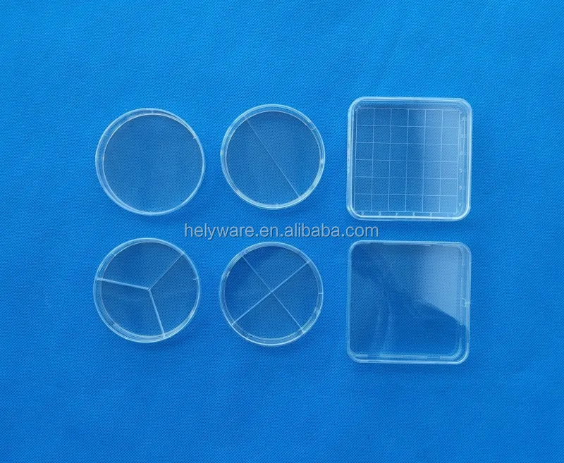 10x10cm Plastic Cell Culture Dish with Grid - JH1289-2