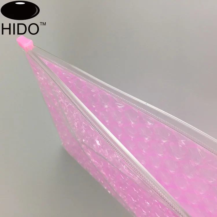Reusable Transparent PVC Colored Bubble Ziplock Bag