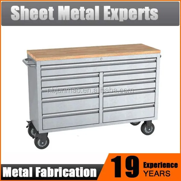 6 Storage Drawers Rolling Tool Box Stainless Steel 48 Inch Tool Cabinet ...