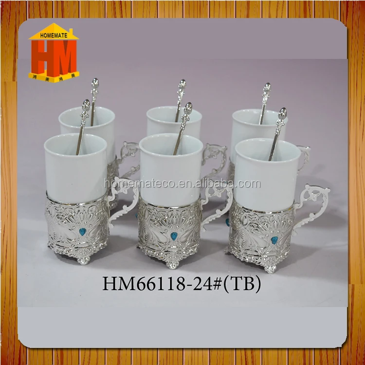 2016 New Design Alloy Arabic Gift Tea Cup Set Manufacturer - Buy Arabic ...