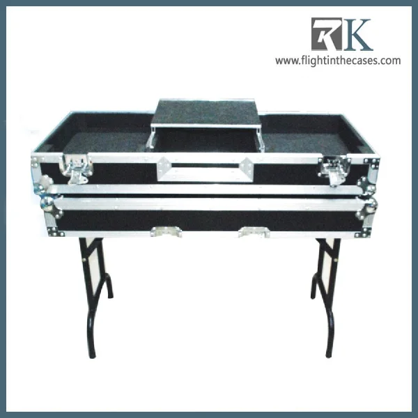Dj Workstation Flight Case,Dj Turntable Coffin Case With Portable Stand ...