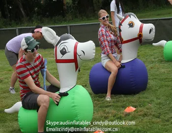 Funny Game Inflatable Horse Riding,Inflatable Bounce Riding Pony Horse ...