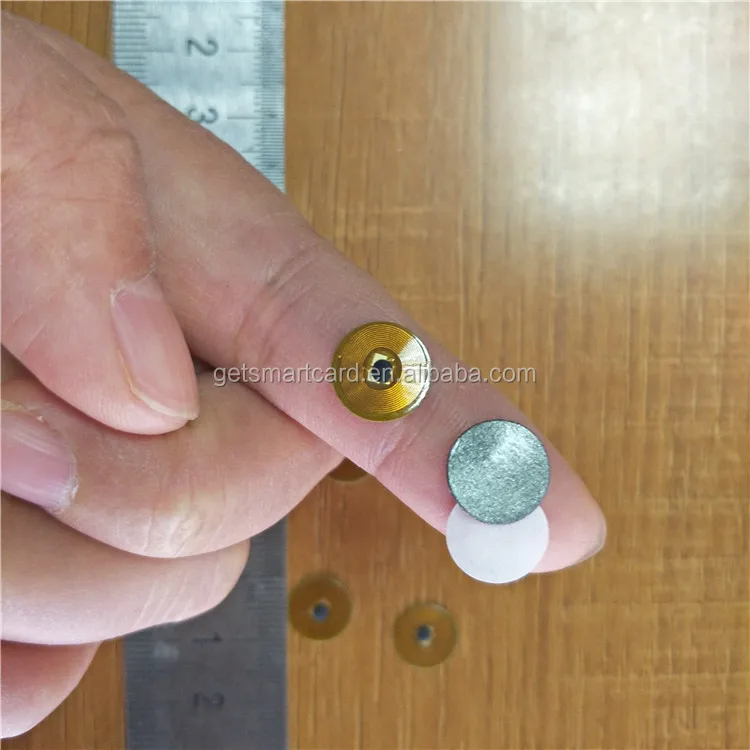 13.56mhz 10mm Round Anti Metal Micro RFID Tags for Smart Toys