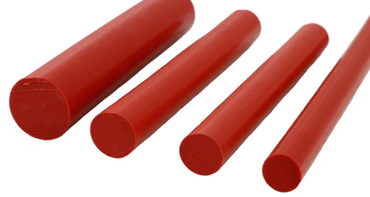 Customizable Red Hard Silicone Rods And Rubber Stick - Buy Hard Rubber ...