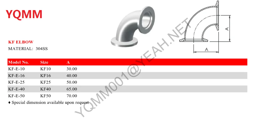 스테인리스 KF 진공 피팅 KF10 KF16 KF25 KF40 KF50 플랜지 KF CF ISO| Alibaba.com