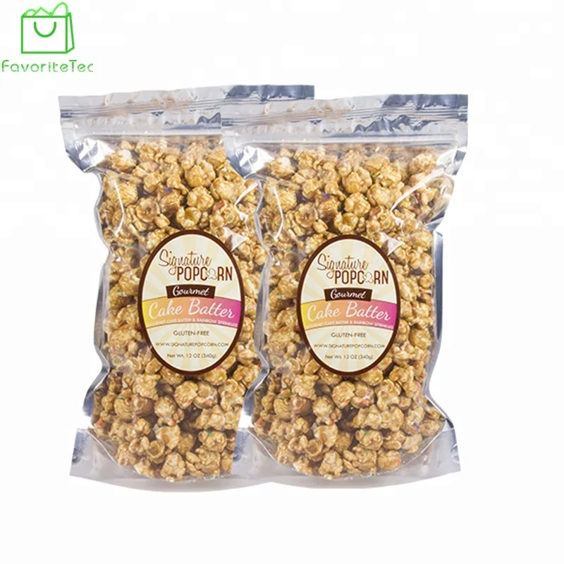 Custom Printed Heat Seal Snack Food Packaging - Popcorn Bags