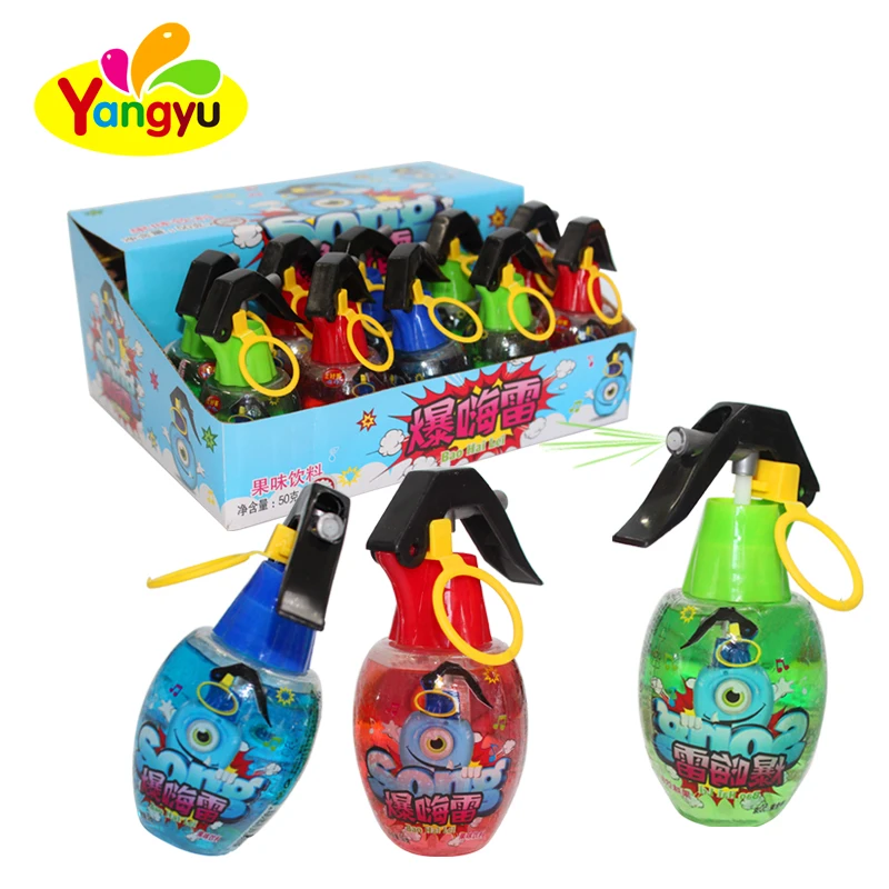 Candy Small Bomb Shape Fruity Flavors Liquid Spray Candy - Buy Liquid ...