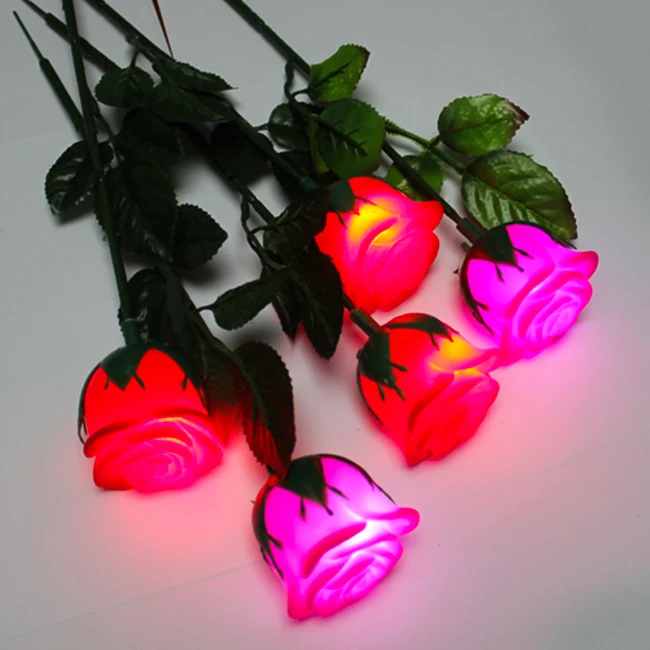 Hot Led Rose Flower For Wedding - Buy Rose Flower For Wedding,Led Rose ...