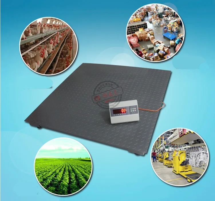 High Quality 80*80cm 1t 2t 3t Digital Electronic Platform Weighing ...