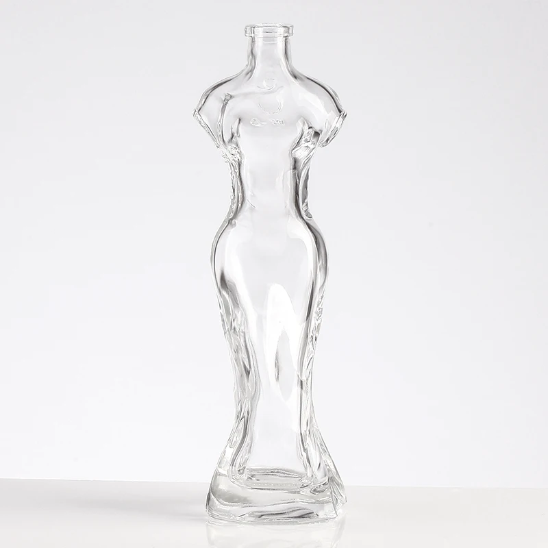 Woman Body Shape Unique Liquor Glass Bottle Wholesale Empty Glass ...
