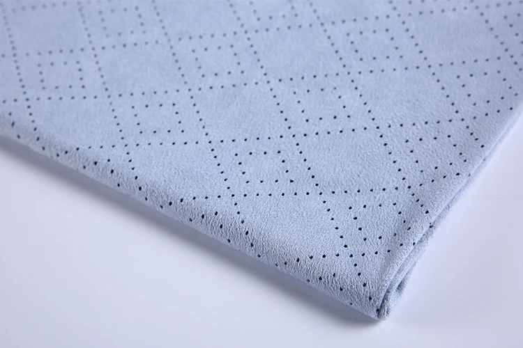 Morden Style Discount Polyester Micro Suede Waterproof Perforated Suede ...