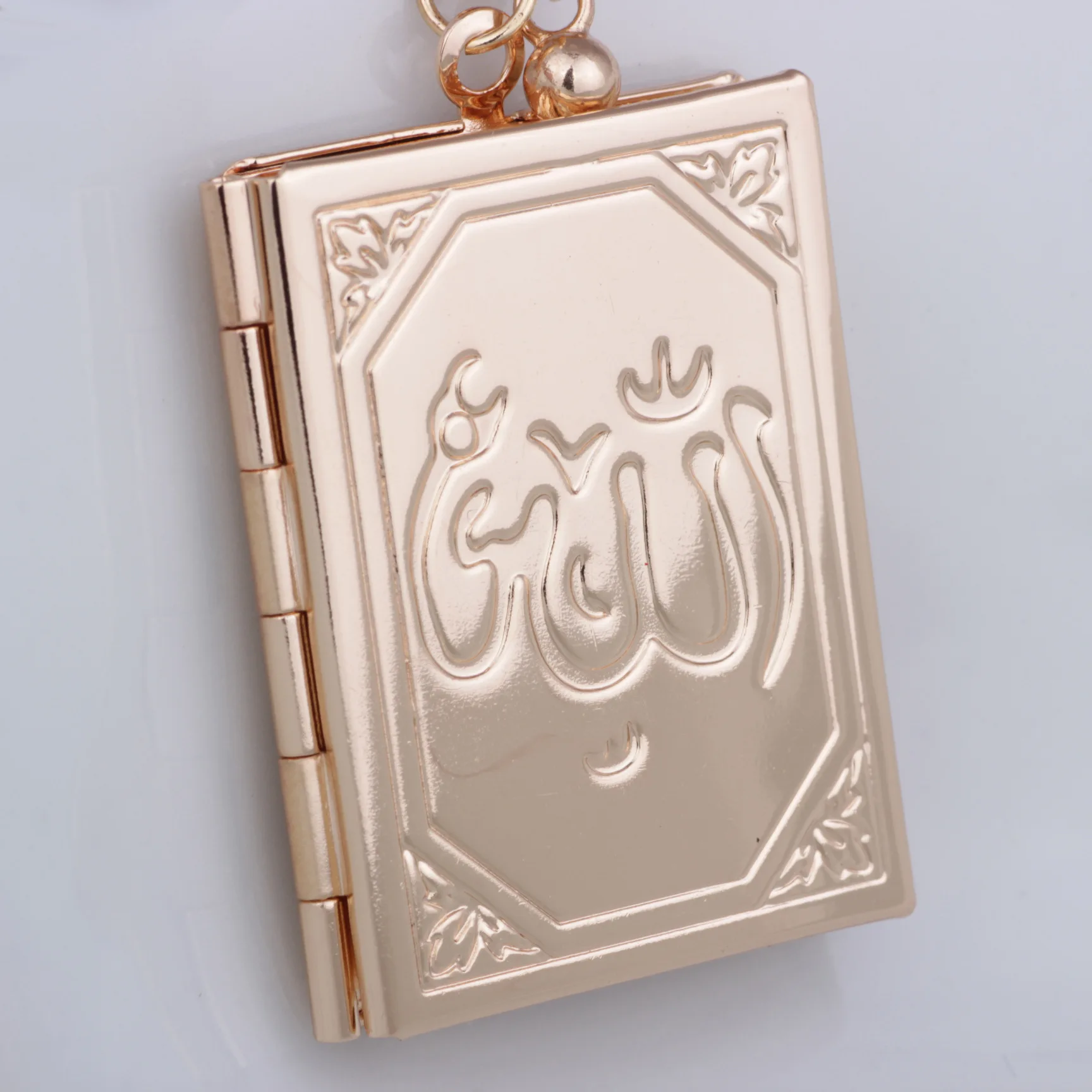 2016 New Silver Muhammad Allah Muslim Islamic Quran Koran Books Loket ...