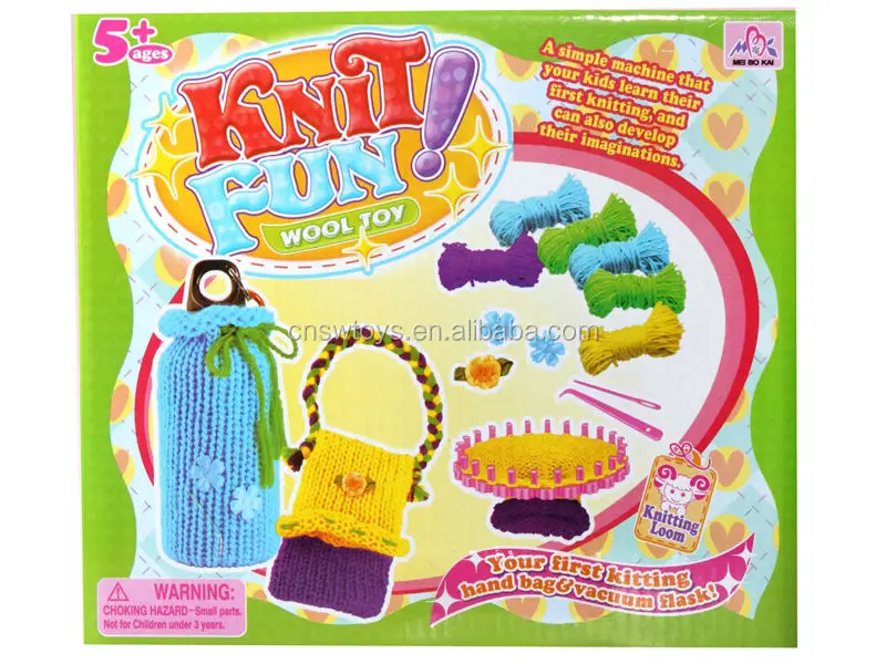 Kid Diy Game Knitting Toy Set Wool Creative Picture Js2705988 - Buy ...