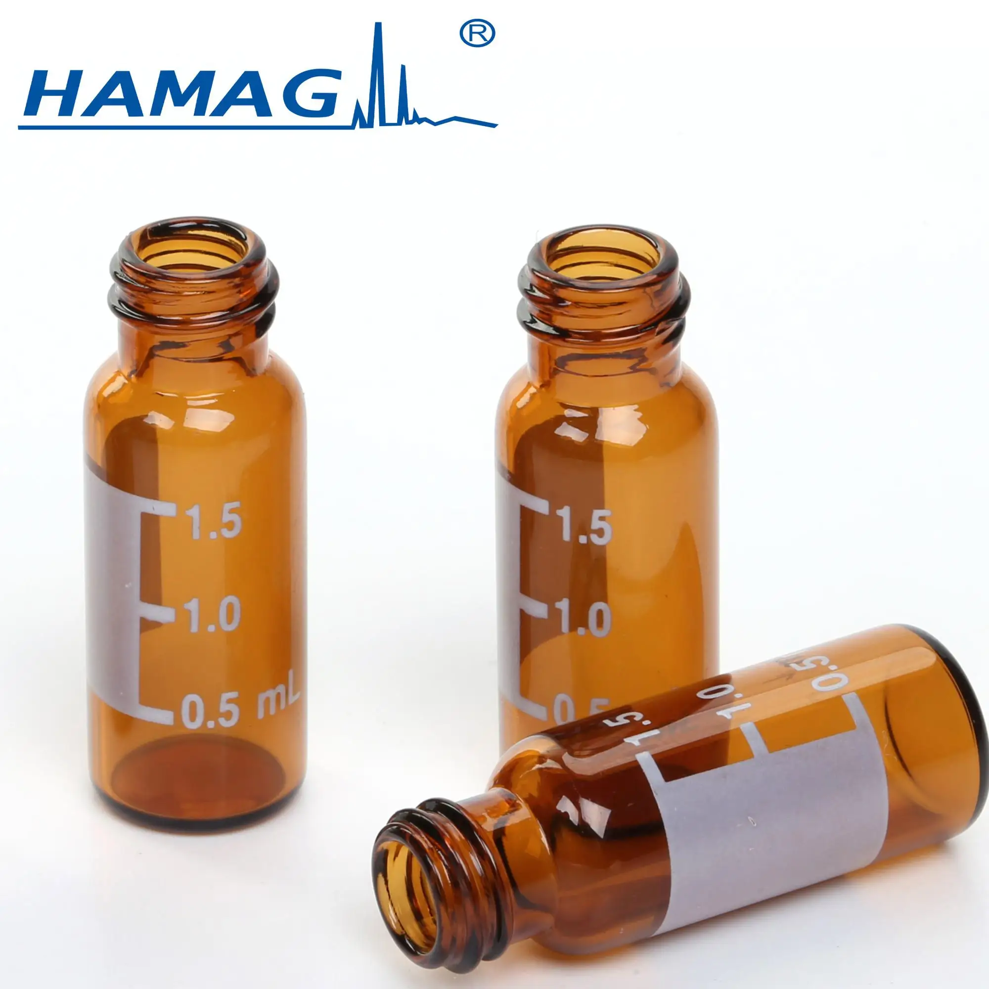 High Quality Manufacturing 2ml 9-425 Amber Screw Top With Patch Glass Chromatography Hplc Vial ...