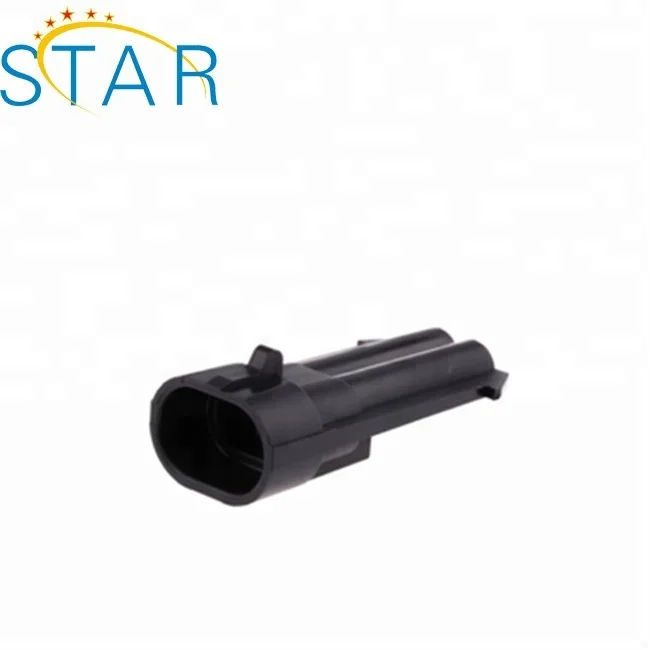 Automobile 2 Pin Sealed Automotive Wire Male Plug Connector 12162000