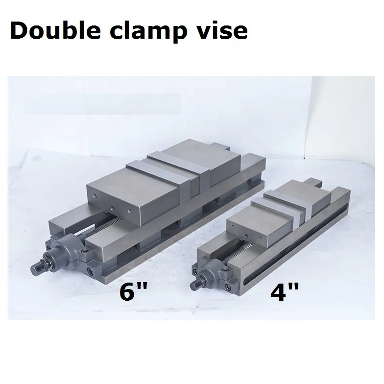 Double Clamp Vise 4" 6" - Precision CNC Machine Vise