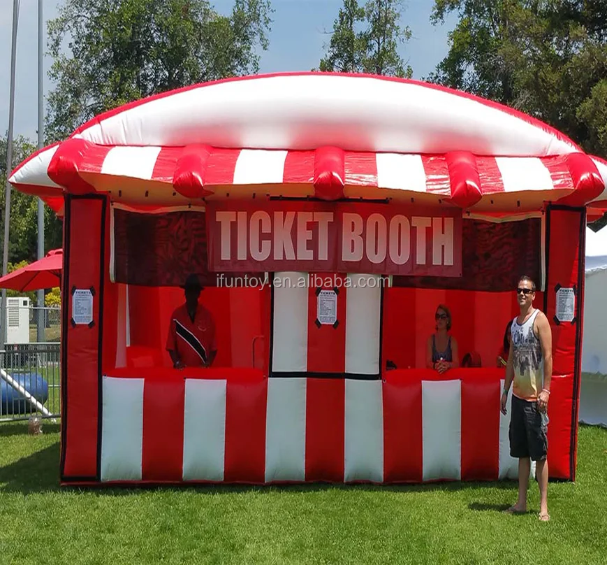 Air- Sealed Inflatable Ticket Booth Inflatable Promotional Kiosk Booth ...