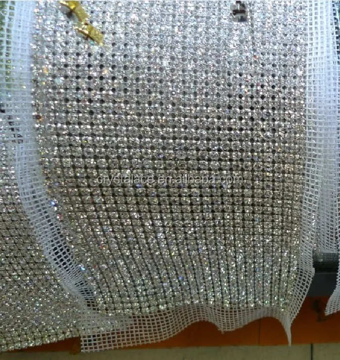 24 Rows 12cm Width 10 Yards Bling Bling Crystal Rhinestone Rolls ...