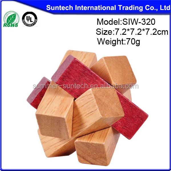 Wooden Interlocking Diamond Puzzle Game - Buy Wooden Brain Teaser ...