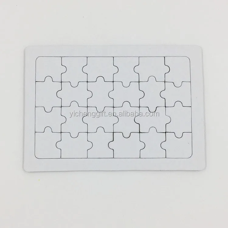 2018 Kids Diy Plain Puzzle Drawing Jigsaw Puzzle Blank Die-cut Blank ...