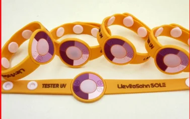 Custom Uv Bracelet Watch Uv Tester Indicator Detector Color Changing In ...