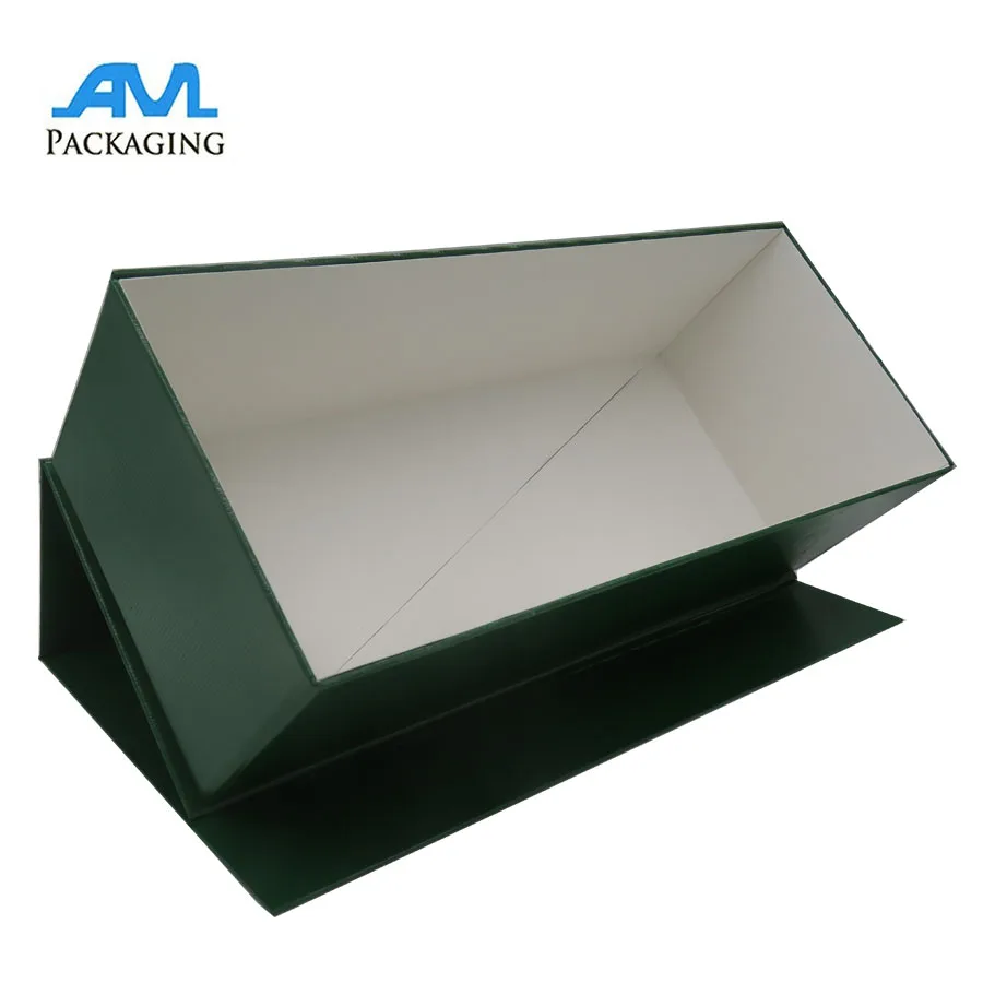 Rigid Paper Board Storage Green Color Collapsible Folded Bottom Magnet ...