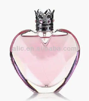 100ml Heart Shaped Glass Perfume Bottle With Crown Cap - Buy 100ml ...