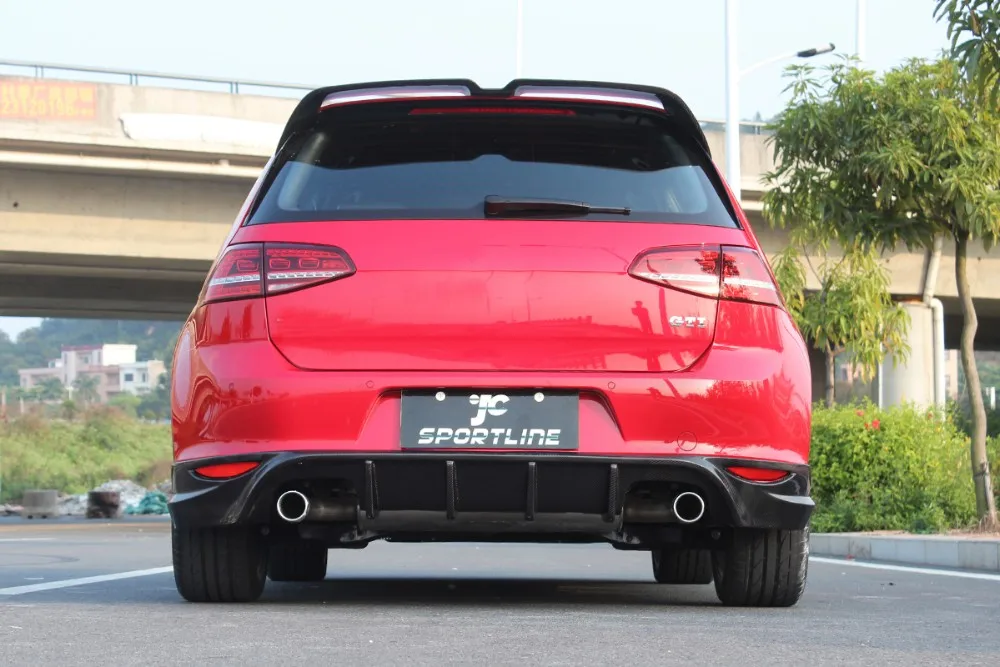 Golf 7 Carbon Fiber Universal Spoiler For Vw Golf Vii 7 Gti 2014 Up ...